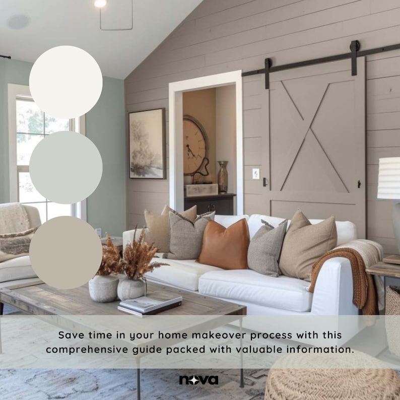 Sherwin Williams Sea Salt Home Paint Scheme, Whole House Color Palette ...