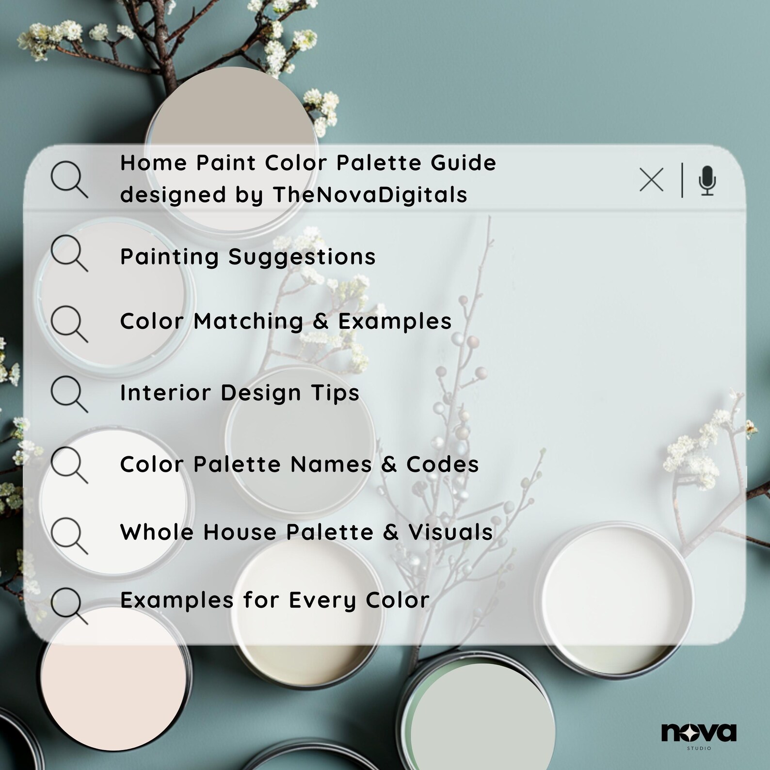 SEA SALT Sherwin Williams Color Palette Whole House Paint Palette ...