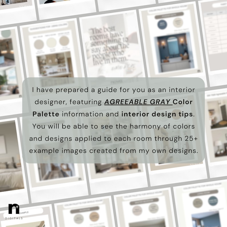 AGREEABLE GRAY Sherwin Williams Paint Palette, Whole House Color ...