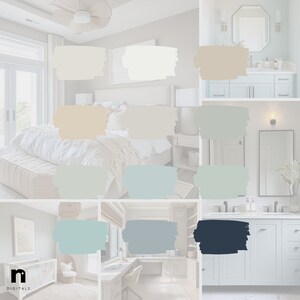 Sherwin Williams Paint Palette Modern Calm COASTAL, Calm Neutral Beach ...