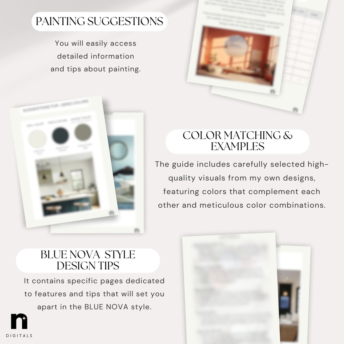 Blue Nova Paint Color Palette Benjamin Moore, Color of the Year 2024 ...