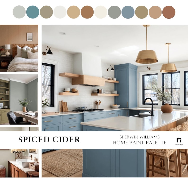 Sherwin Williams Spiced Cider Palette | Terracotta & Warm Earthy Tones ...