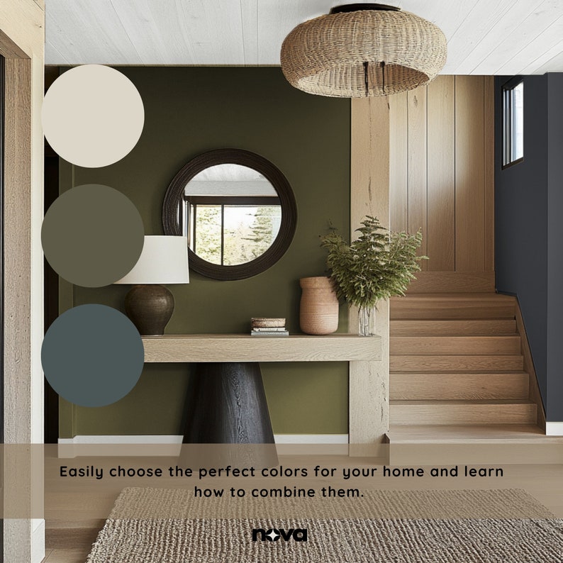 Modern Mountain House Home Paint Palette, Benjamin Moore Whole Home ...