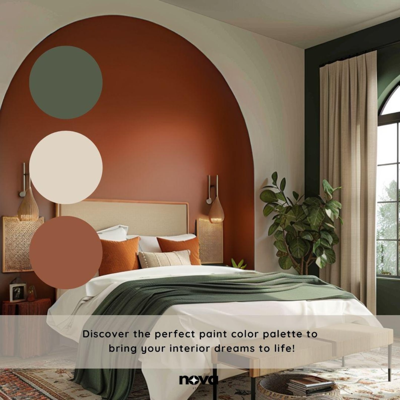 Bohemian Home Paint Color Palette, Sherwin Williams Boho Modern Whole ...