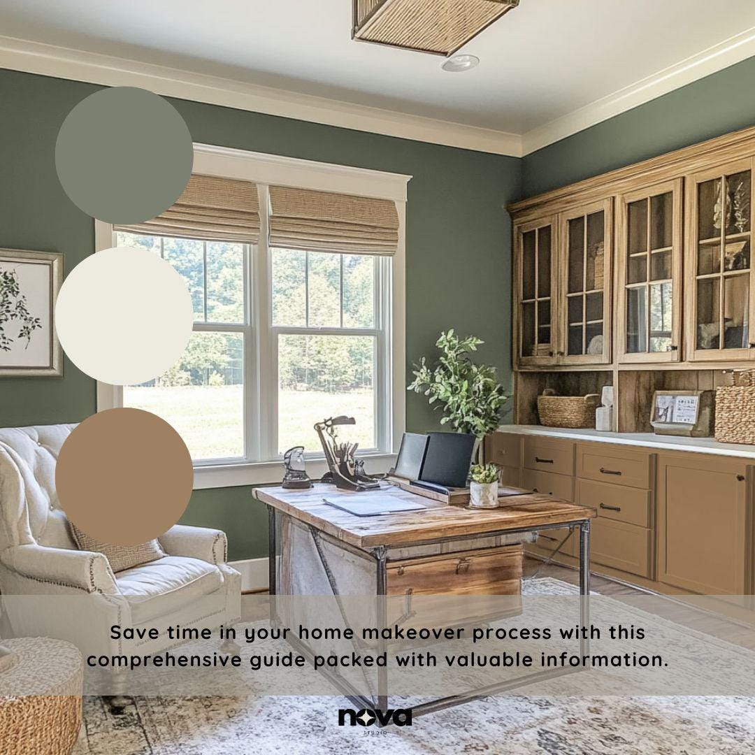 Rustic Farmhouse Home Paint Color Palette for Cozy Home Decor, Neutral ...