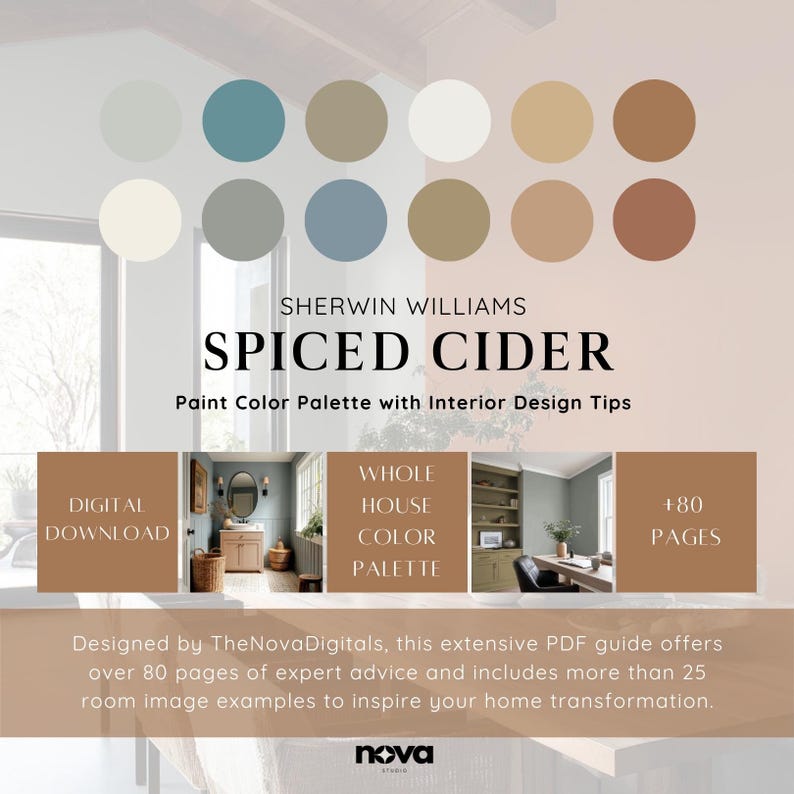 Sherwin Williams Spiced Cider Palette | Terracotta & Warm Earthy Tones ...