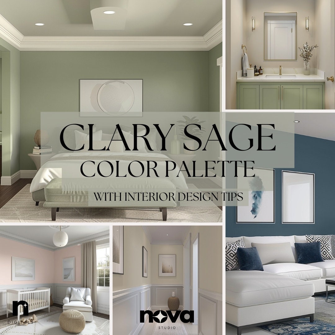 CLARY SAGE Sherwin Williams Paint Palette, Whole House Color Palette ...