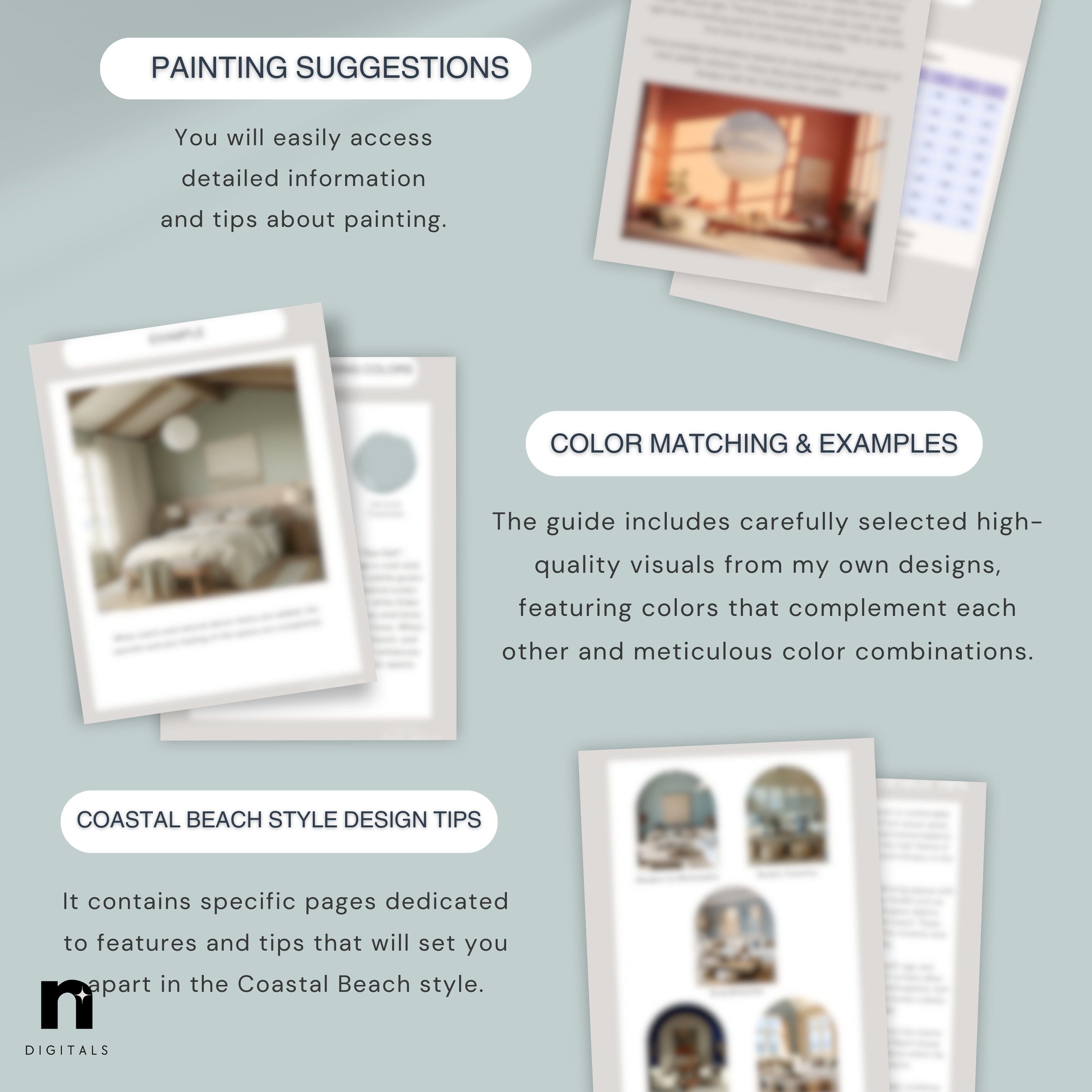 Sherwin Williams Paint Palette Modern Calm COASTAL, Calm Neutral Beach ...