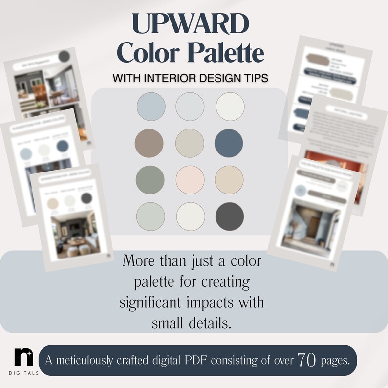 UPWARD Color of the Year 2024 Home Color Palette, Sherwin Williams ...