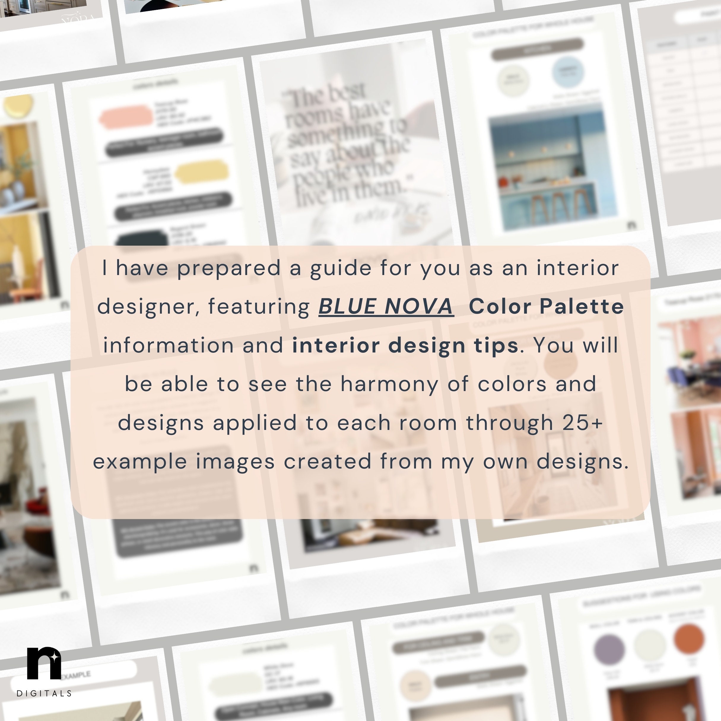 Blue Nova Paint Color Palette Benjamin Moore, Color of the Year 2024 ...