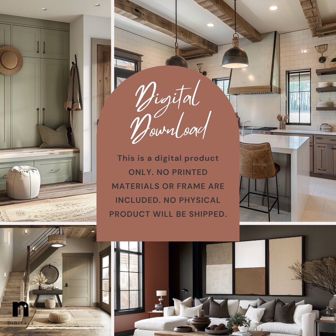RUSTIC MODERN Home Color Palette, Sherwin Williams Paint Palette, Whole ...