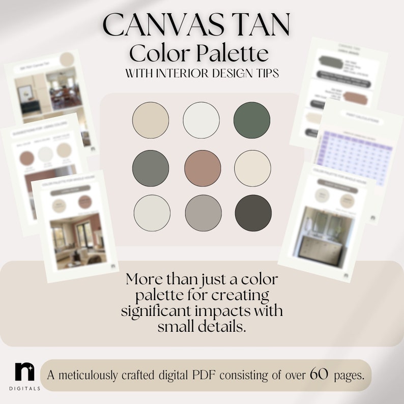 CANVAS TAN Sherwin Williams Paint Palette, Whole House Color Palette ...