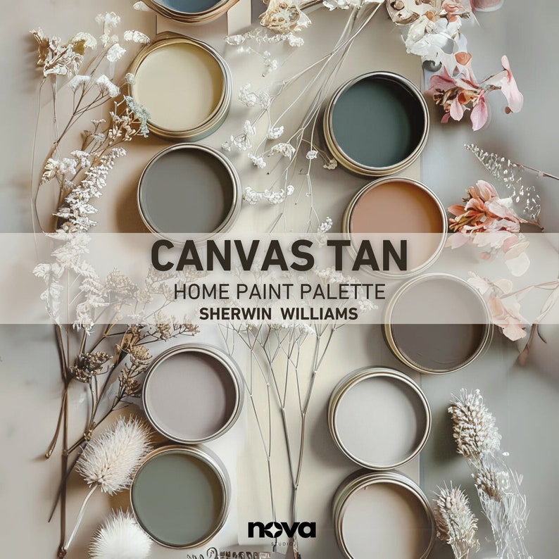 CANVAS TAN Sherwin Williams Paint Palette, Whole House Color Palette ...