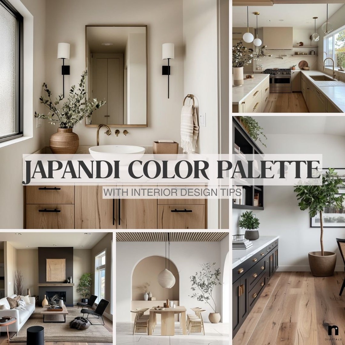 Sherwin Williams Japandi Home Paint Palette Whole House Color ...