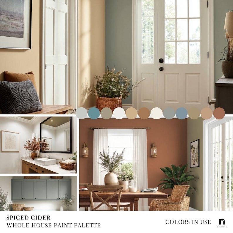 Sherwin Williams Spiced Cider Palette | Terracotta & Warm Earthy Tones ...