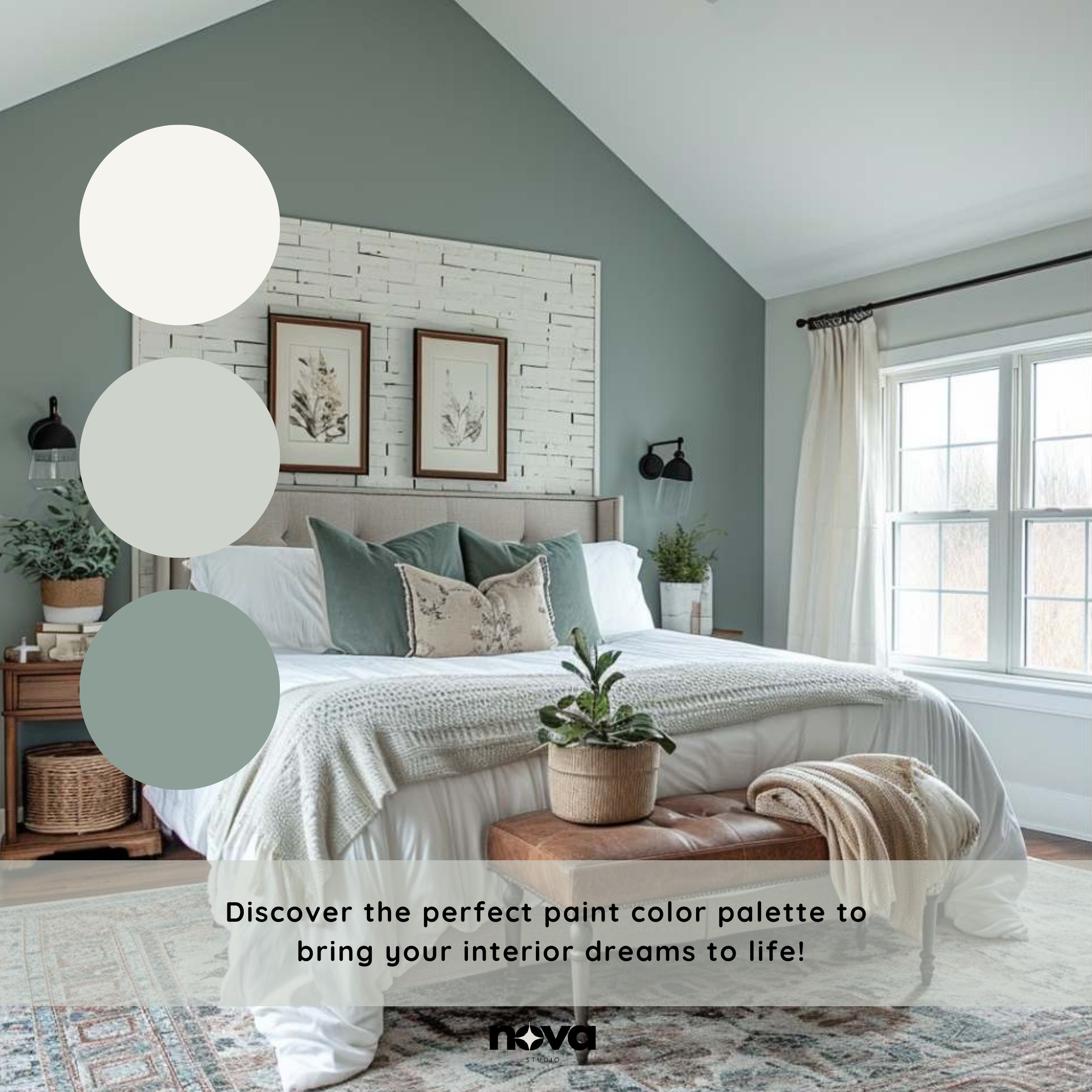 Sherwin Williams Sea Salt Home Paint Scheme, Whole House Color Palette ...
