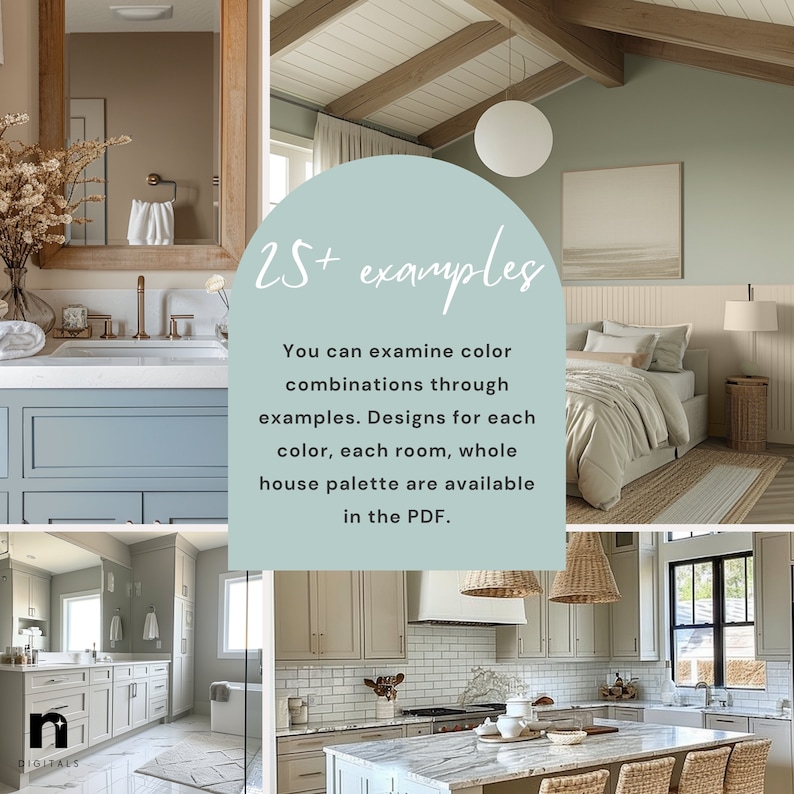 Sherwin Williams Paint Palette Modern Calm COASTAL, Calm Neutral Beach ...