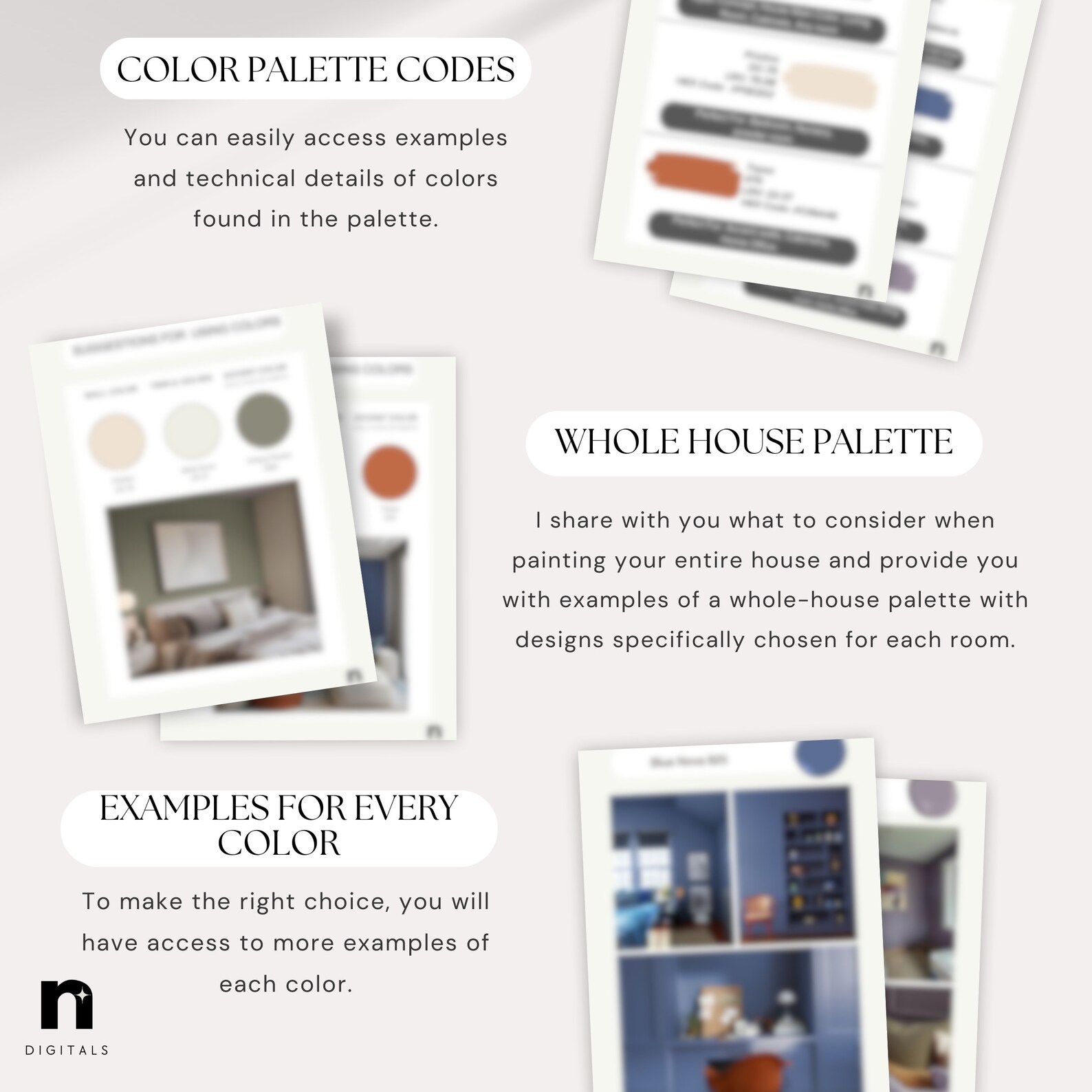 Blue Nova Paint Color Palette Benjamin Moore, Color of the Year 2024 ...