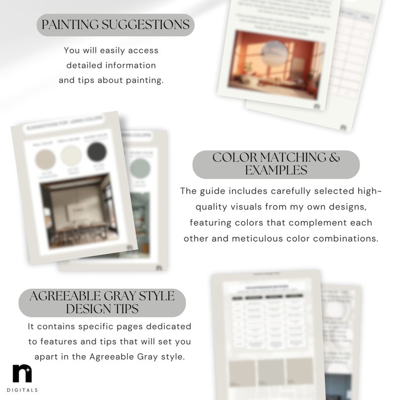 Agreeable Gray Sherwin Williams Color Palette, Whole House Paint Scheme ...