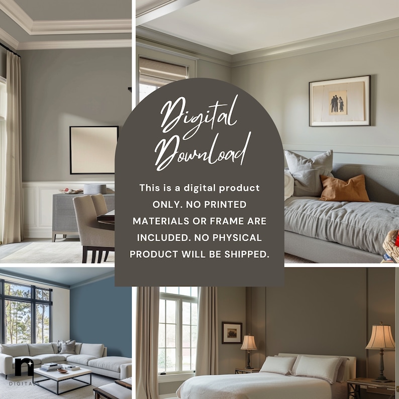 WIND'S BREATH Benjamin Moore Home Paint Color Palette With Interior ...