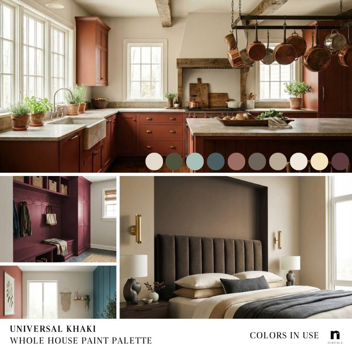 UNIVERSAL KHAKI Sherwin Williams Color Palette of the Year 2026, Modern ...
