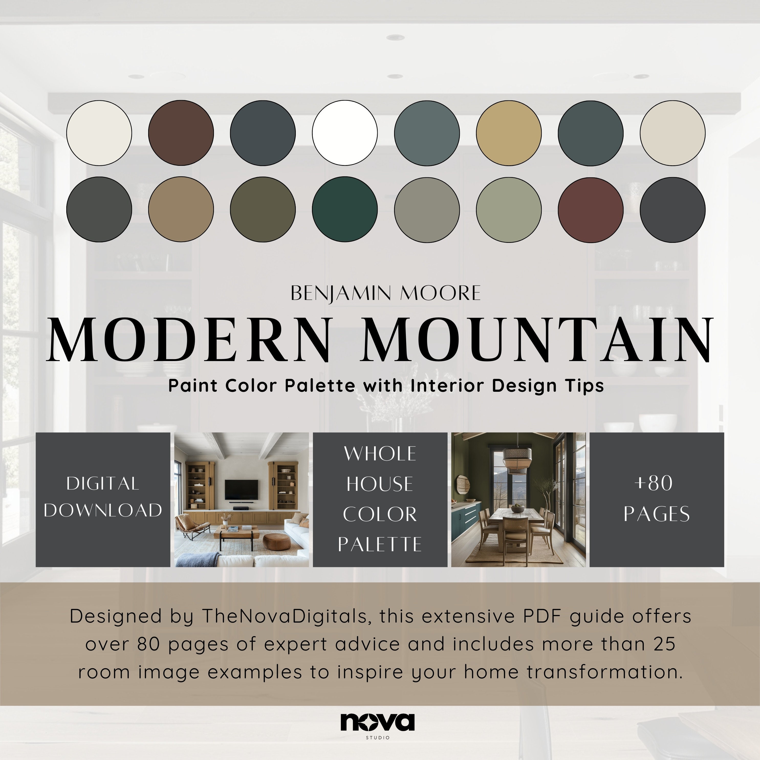 Interior Paint Colors Mountain Mountain Oasis Paint Palette