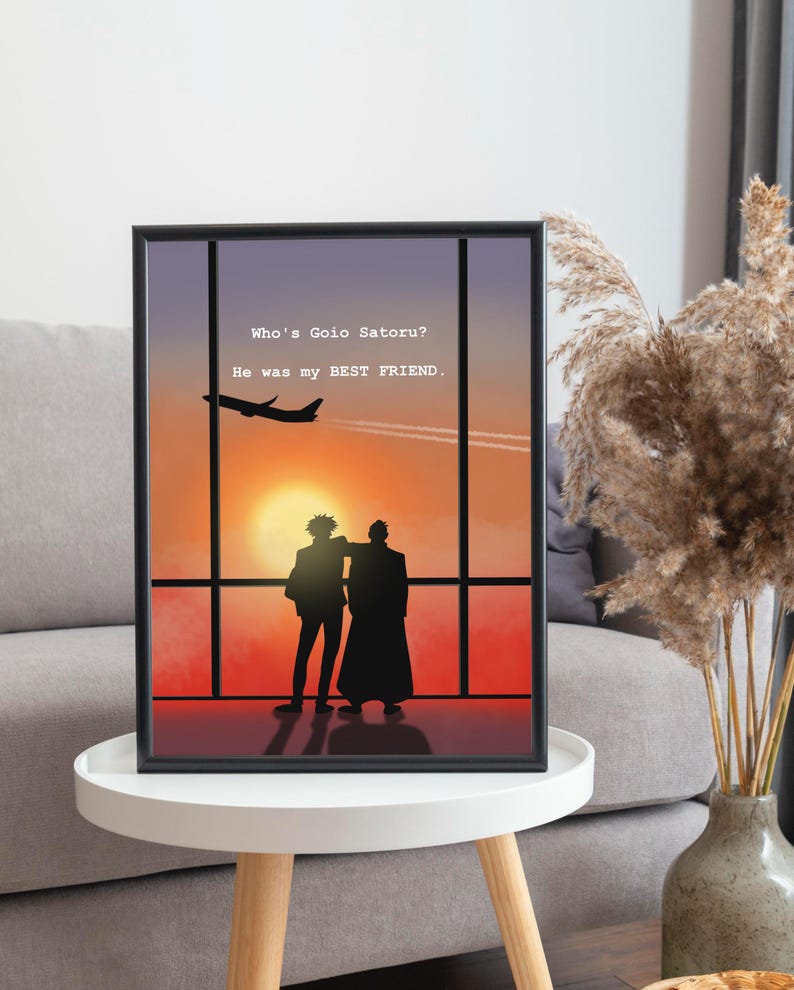 Jujutsu Kaisen Poster Gojo Satoru Geto Suguru Wall Decor Colorful Anime ...