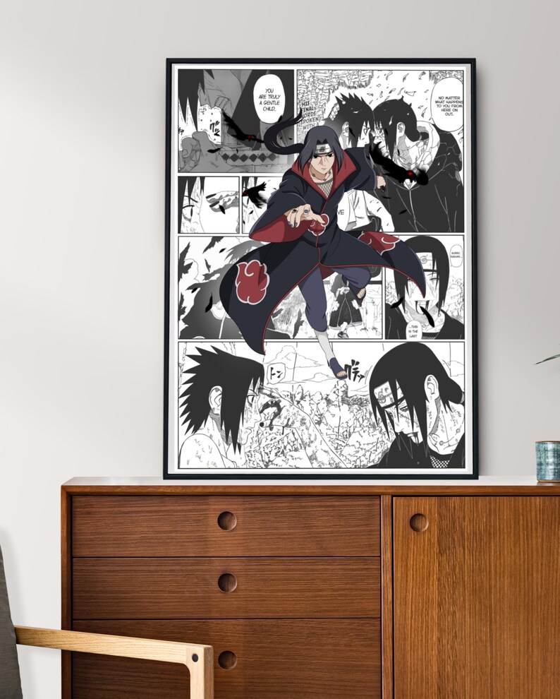 Naruto Poster Set Manga Art Anime Wall Print Painting Set of Gallery ...