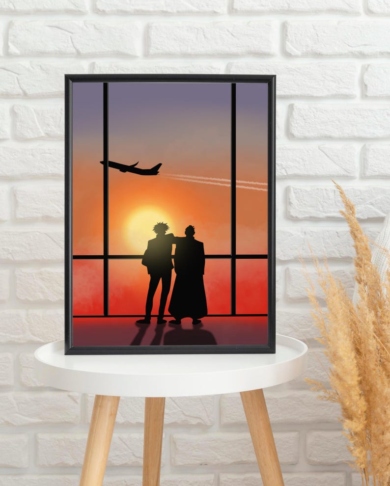 Jujutsu Kaisen Poster Gojo Satoru Geto Suguru Wall Decor Colorful Anime ...