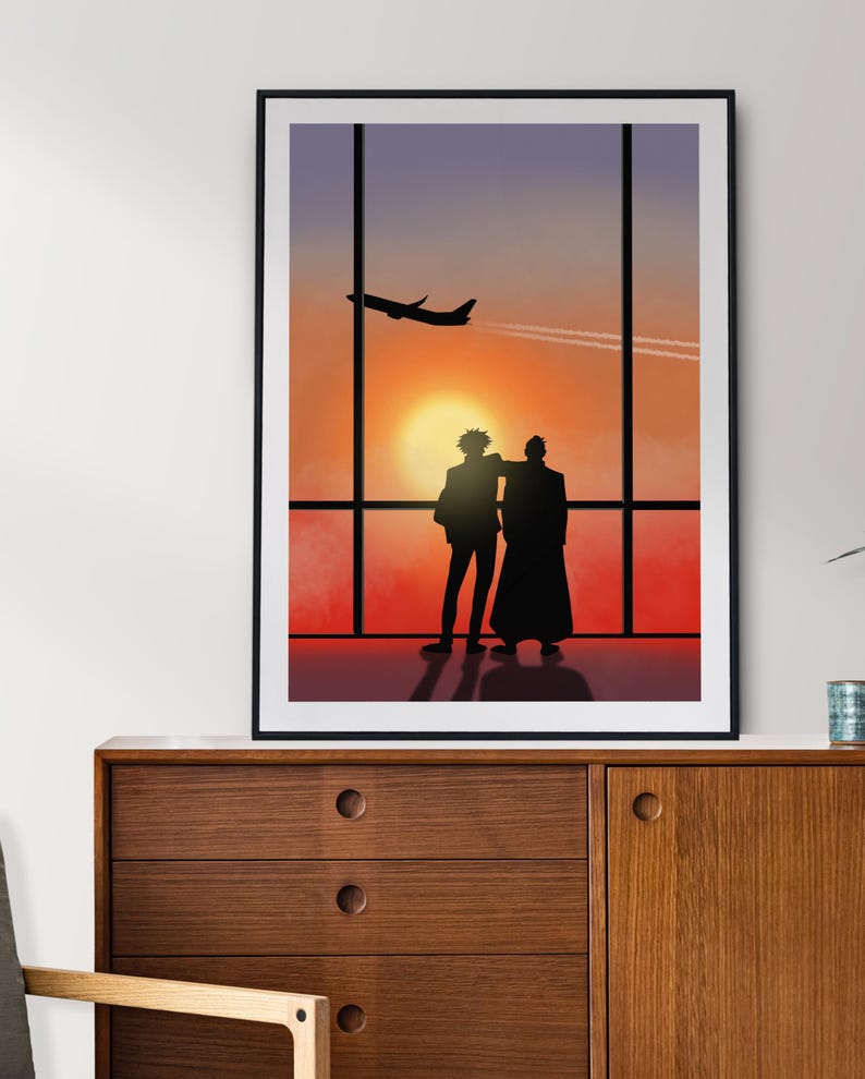 Jujutsu Kaisen Poster Gojo Satoru Geto Suguru Wall Decor Colorful Anime ...