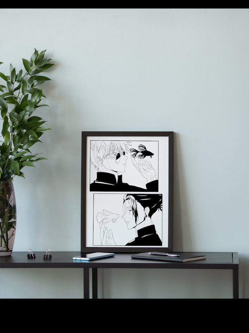 Jujutsu Kaisen, Anime Poster, Gojo Satoru, Anime, Manga, Wallart, Geto ...