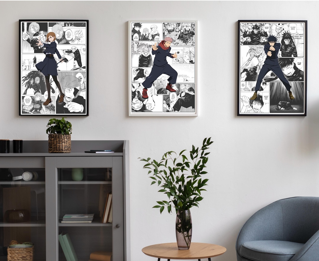 Jujutsu Kaisen, Anime Poster, Itadori Yuji, Fushiguro Megumi, Kugisaki ...