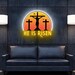 He is Risen Easter Neon Sign, Personalized Easter Gifts Jesus Risen ...