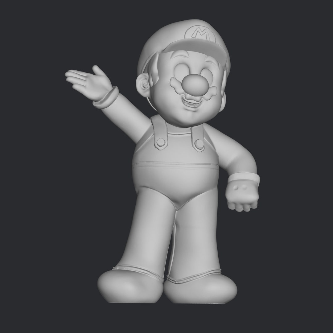 Super Mario Stl File 3d Printing, 3d Print File, Miniature, Super Hero ...