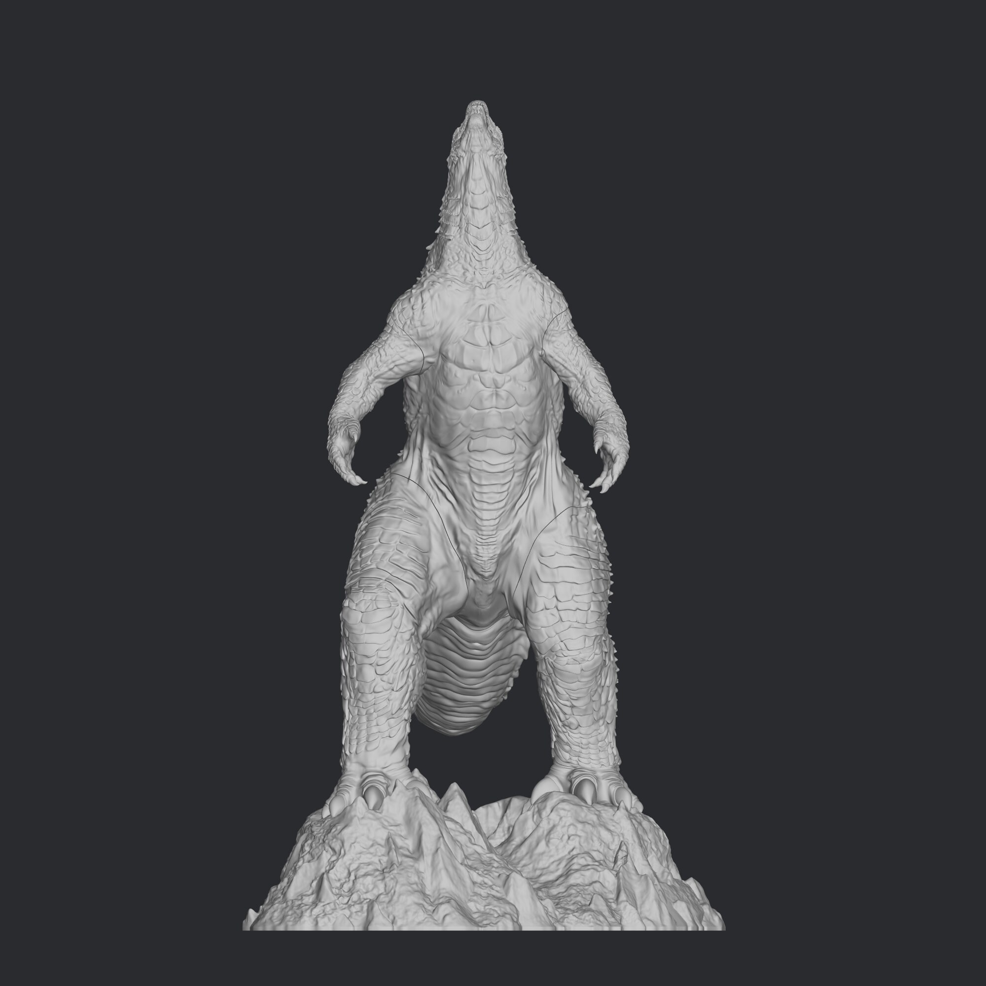 Godzilla Stl File 3d Printing, 3d Print File, Miniature, Superhero ...