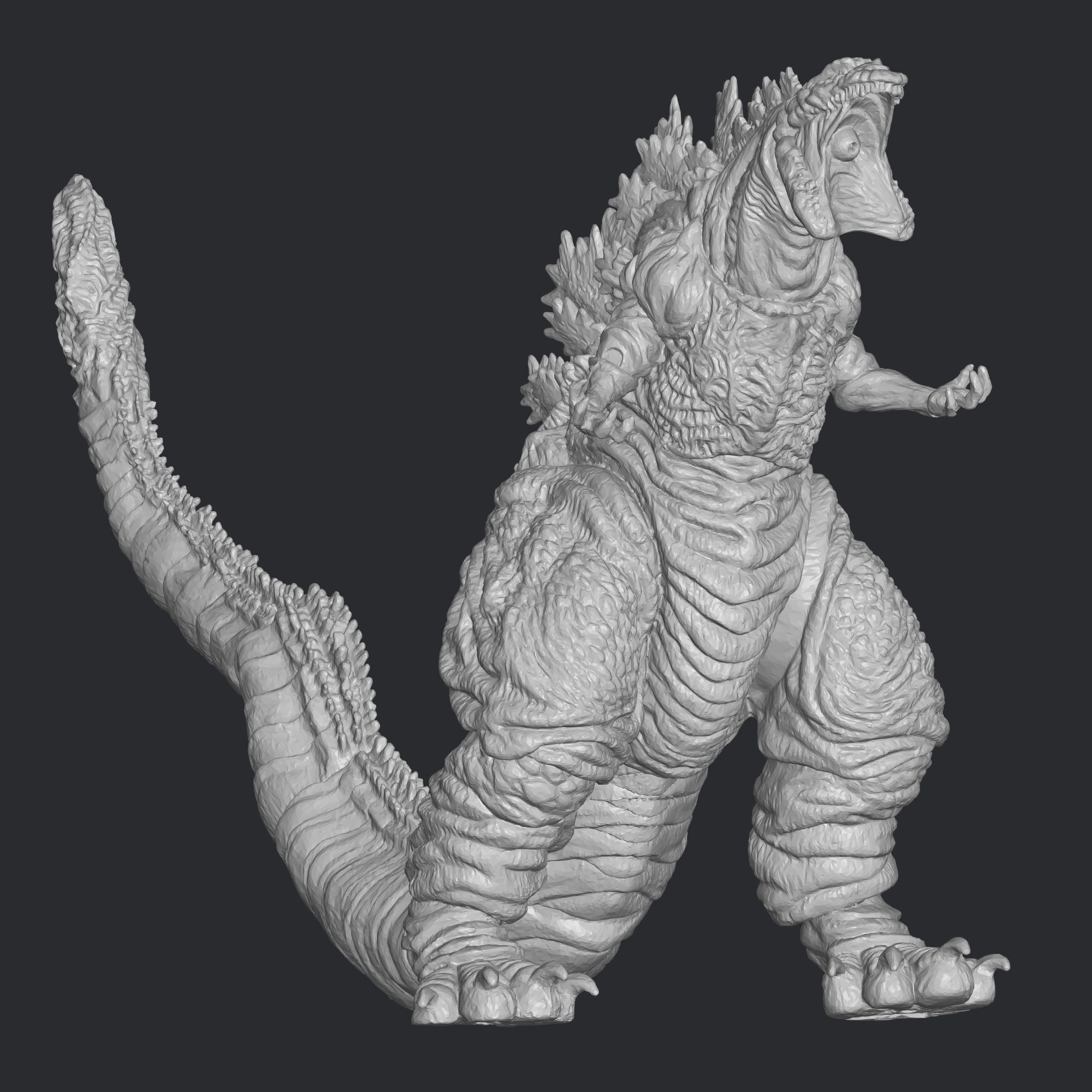 Legendary Shin Godzilla Stl File 3d Printing, 3d Print File, Miniature ...