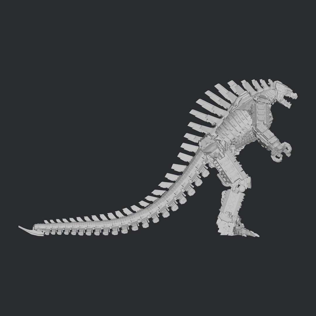 Mecha Godzilla Stl File 3d Printing, 3d Print File, Miniature ...