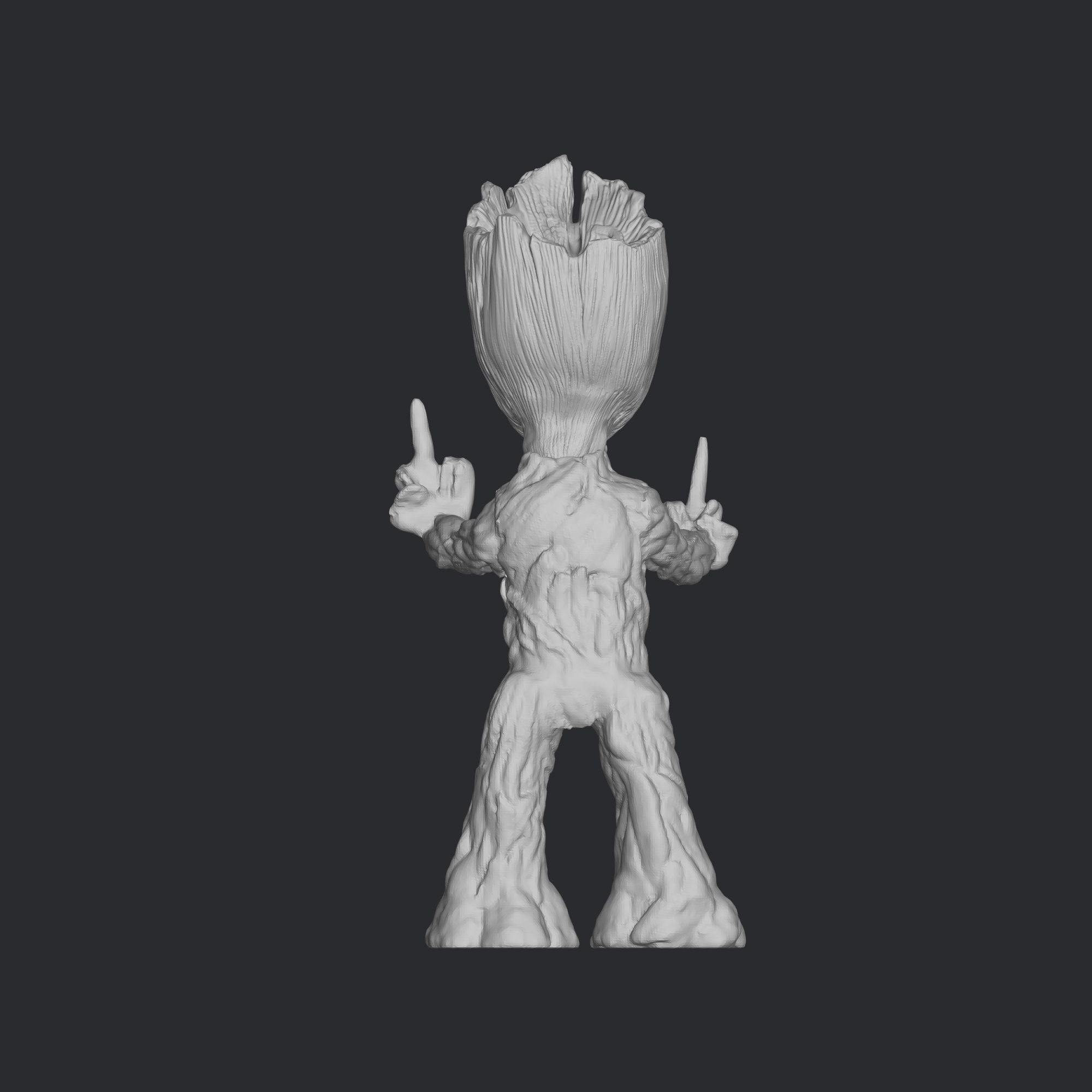 Angry Groot Stl File 3d Printing, 3d Print File, Miniature, Superhero ...