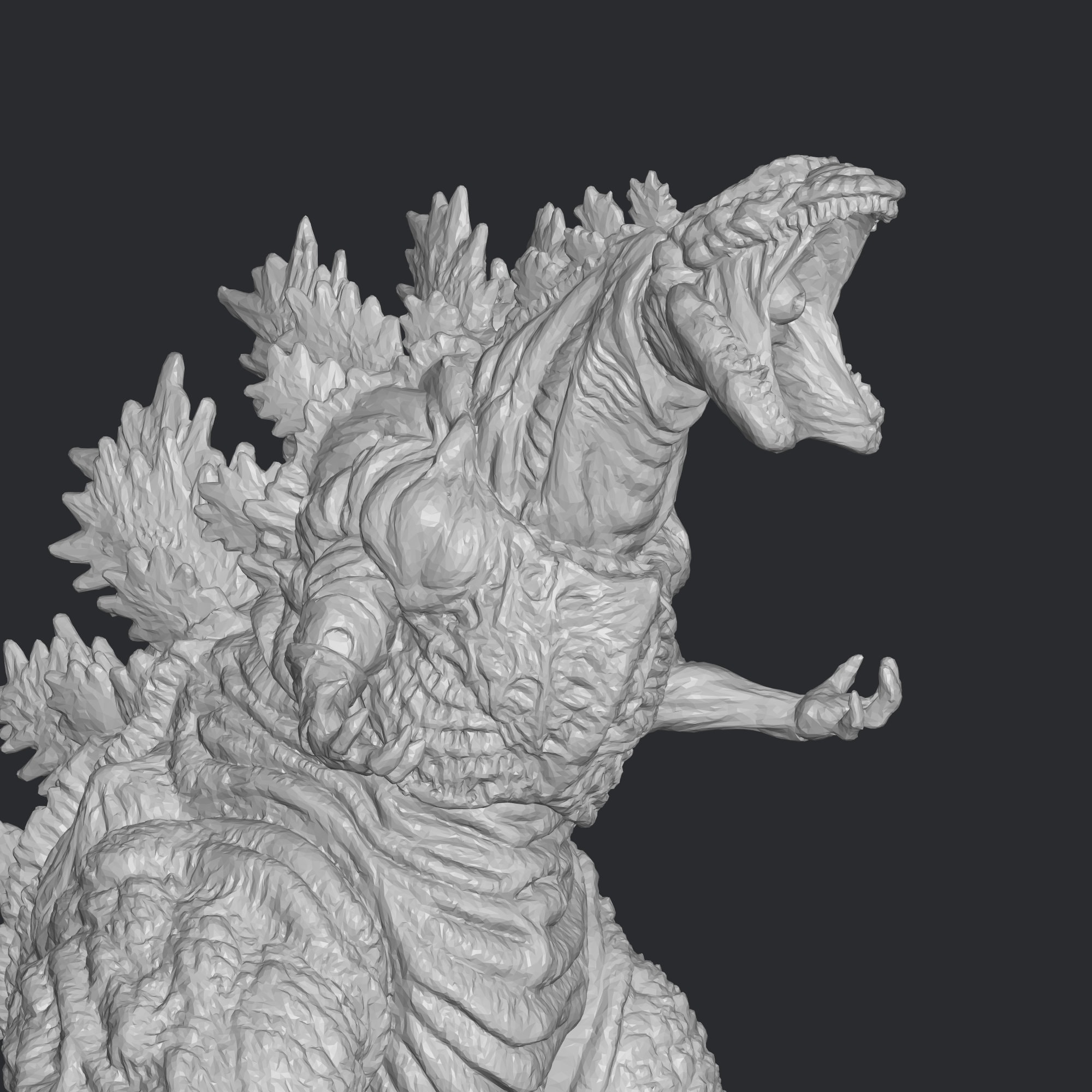 Legendary Shin Godzilla Stl File 3d Printing, 3d Print File, Miniature ...