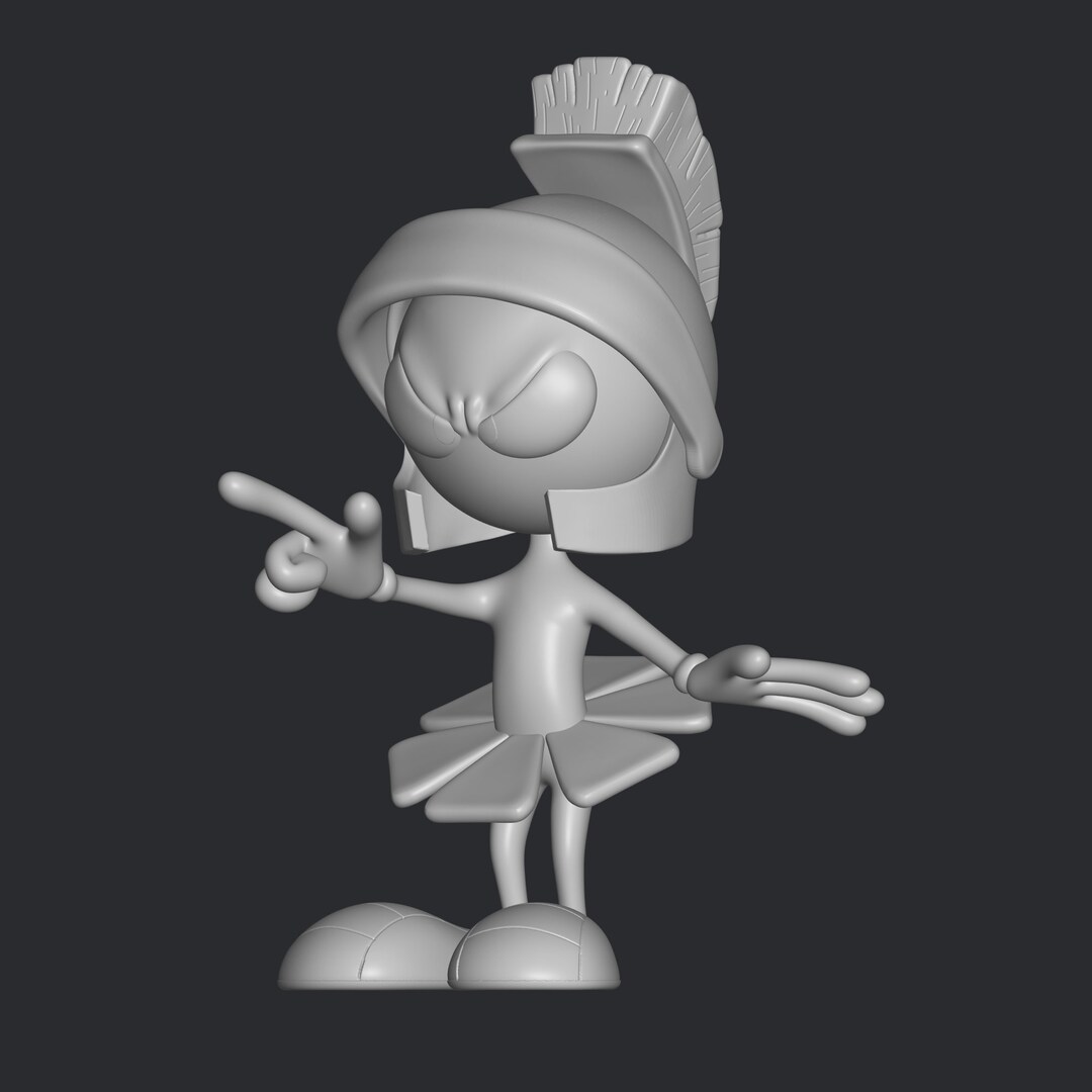 Marvin the Martian Stl File 3d Printing, 3d Print File, Miniature ...