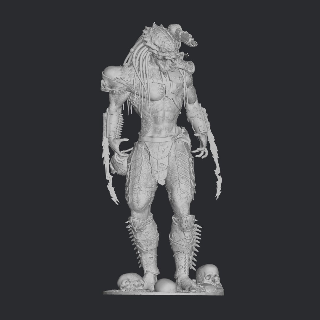 Predator From Alien Vs Predator Stl File 3d Printing, 3d Figure Stl, 3d ...