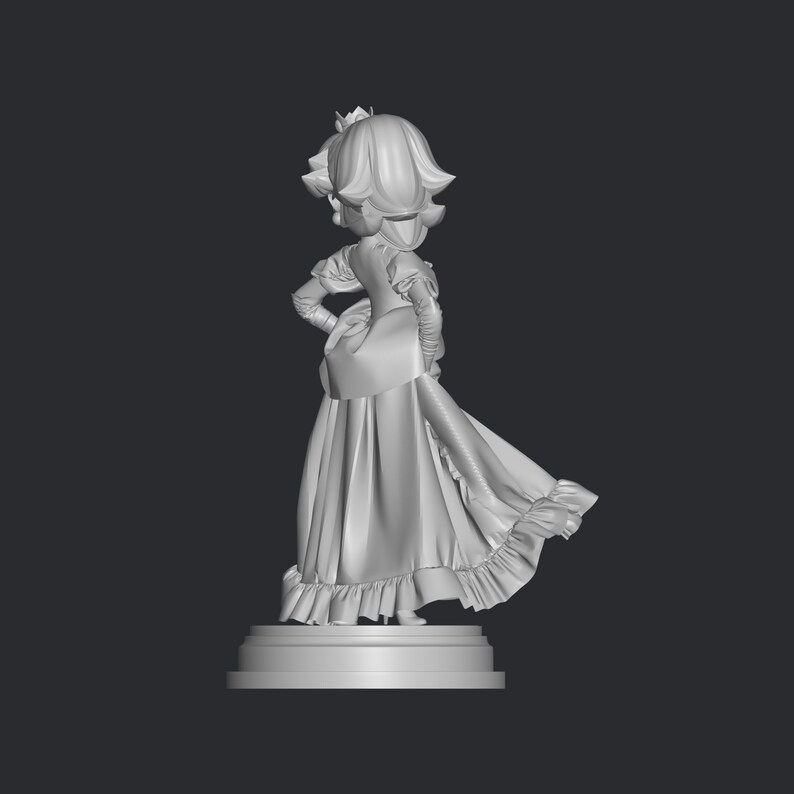 Princess Peach From Super Mario Stl File 3d Printing, 3d Print File ...