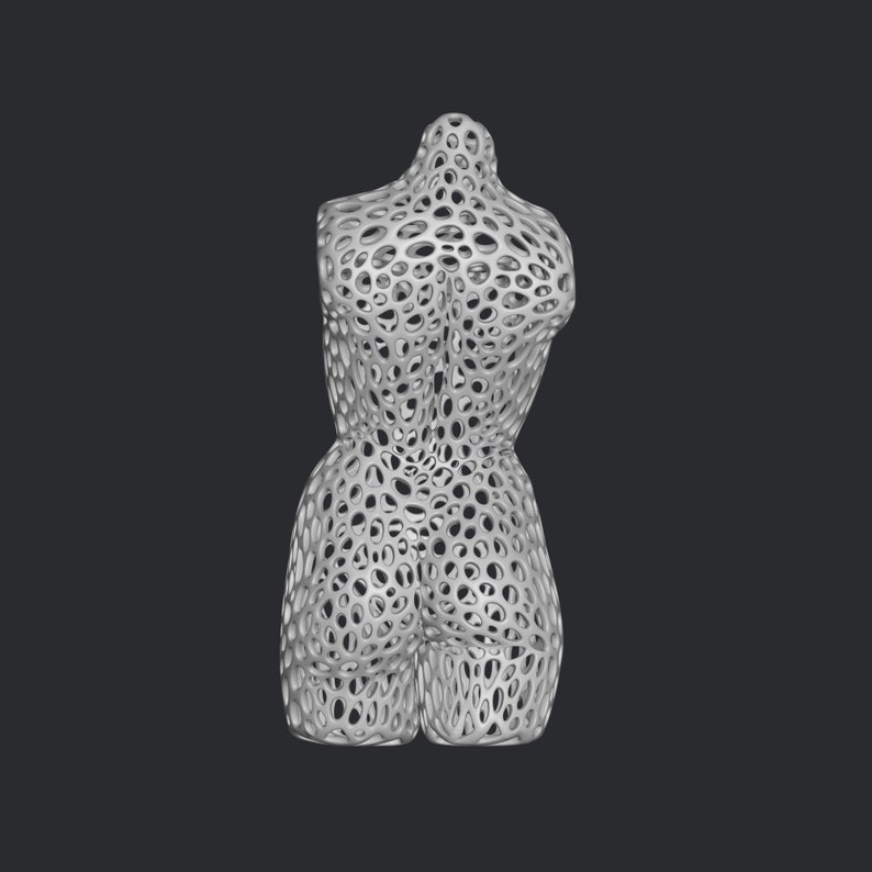 Hollow Woman Torso Stl File 3d Printing, 3d Print File, Miniature ...