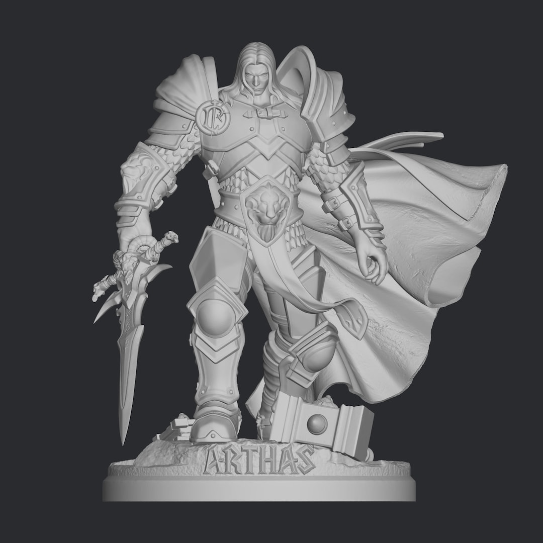 Arthas Menethil World of Warcraft Stl File 3d Printing, 3d Print File ...