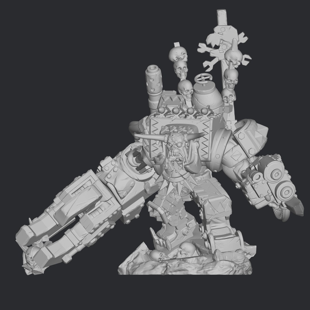 Warhammer 40k Kiborc Stl File 3d Printing, 3d Print File, Miniature ...