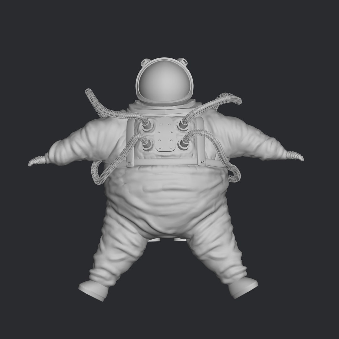 Fat Astronaut Stl File 3d Printing, 3d Print File, 3d Stl, Super Hero Figure, Game, Cartoon ...