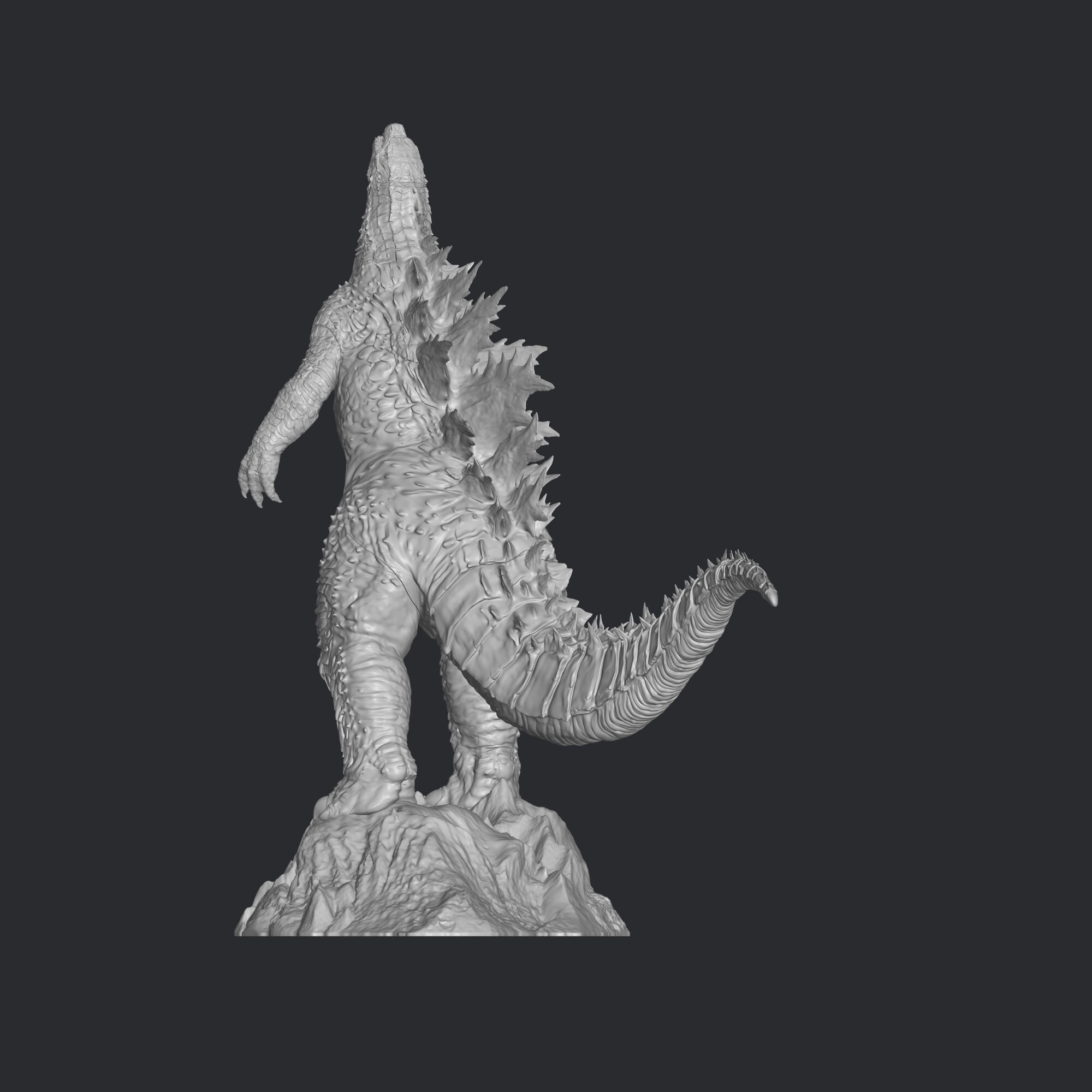 Godzilla Stl File 3d Printing, 3d Print File, Miniature, Superhero ...