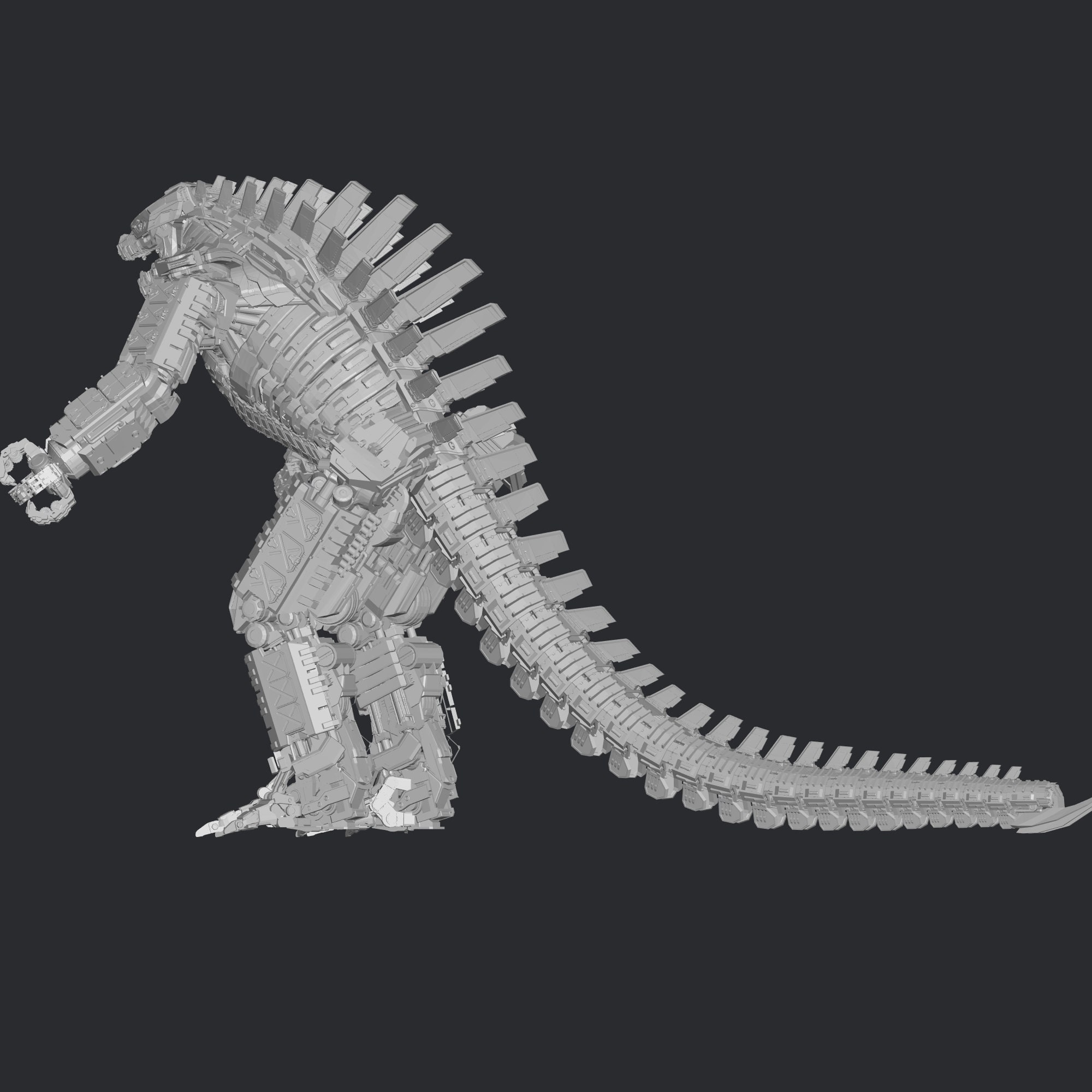 Mecha Godzilla Stl File 3d Printing, 3d Print File, Miniature ...