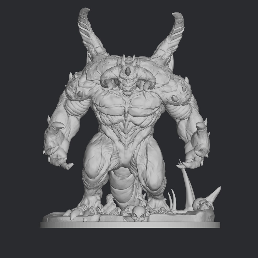 Diablo From Diablo Game Stl File 3d Printing, 3d Print File, Miniature ...