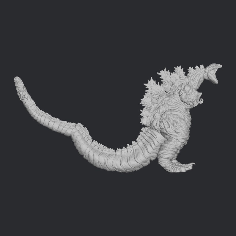 Legendary Shin Godzilla Stl File 3d Printing, 3d Print File, Miniature ...